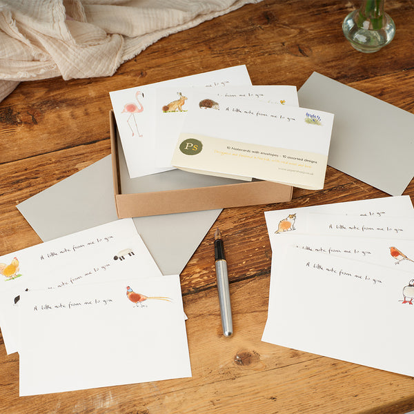 Assorted Notecards, Boxed set of 10 – Papersheep