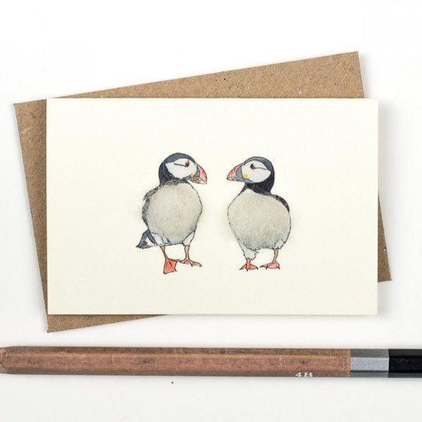 Mini Puffins card – Papersheep