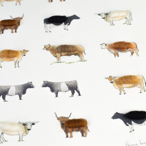 Cows Limited Edition Print, 15 Cows – Papersheep