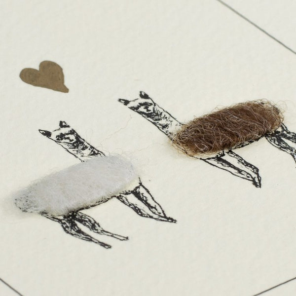 Alpacas & Heart Card – Papersheep